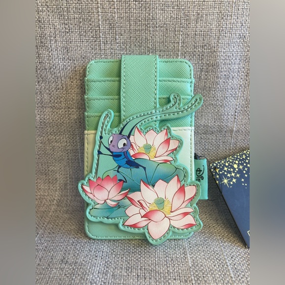 Bags | Loungefly Disney Mulan Crikee Mulan Lotus Cardholder | Poshmark